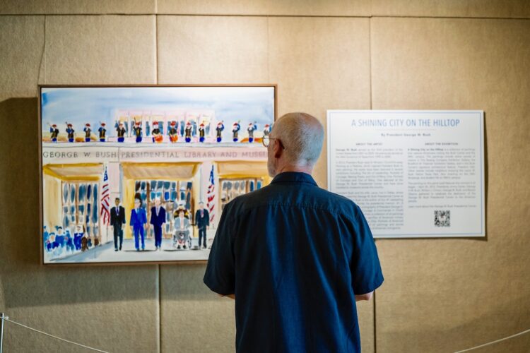 Former President George W. Bush draws inspiration close to his Dallas ...